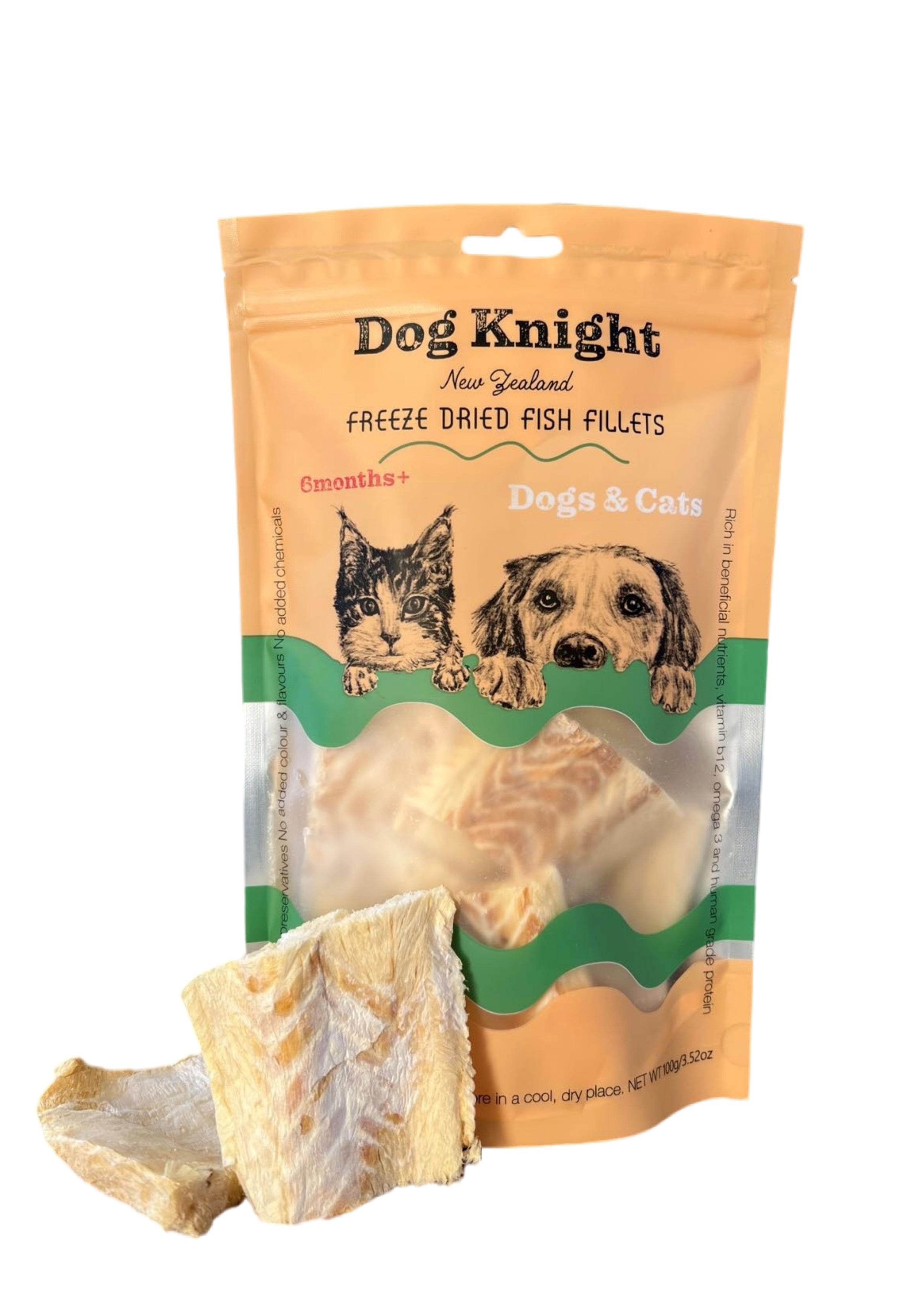 Dog Knight Freeze Dried Ling Fish Fillets 100g – HoMings Pet